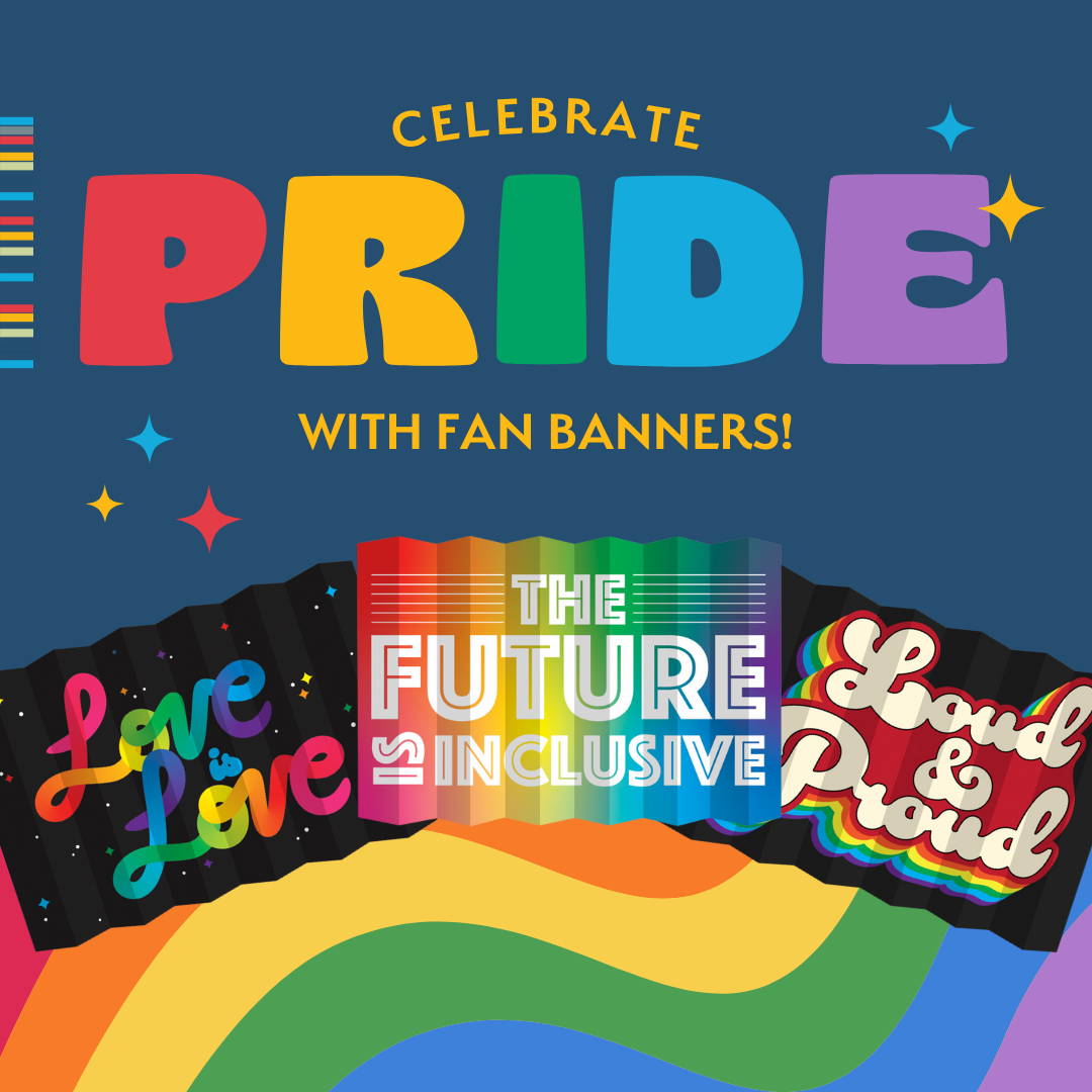 Scream Your Pride Celebration with Our Vibrant Fan Banners!
