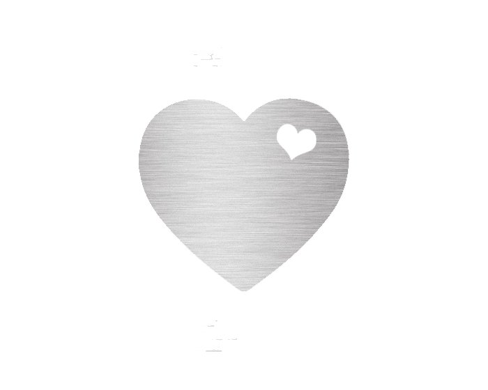 Metallic Love Heart Temporary Tattoo - IndustryPrint Multi Store