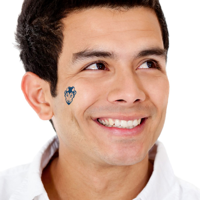 Small Blue Devil Temporary Tattoo - IndustryPrint Multi Store