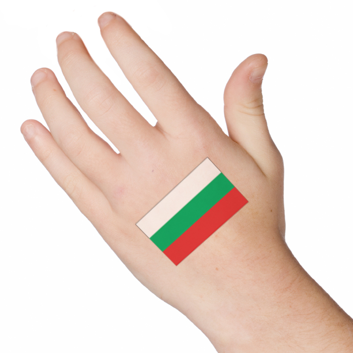 Bulgaria Flag Temporary Tattoo - IndustryPrint Multi Store