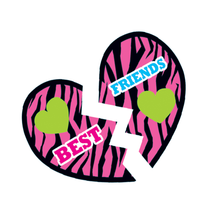 Best Friends Heart Temporary Tattoo - IndustryPrint Multi Store