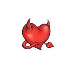 Devil Horned Heart Temporary Tattoo - IndustryPrint Multi Store