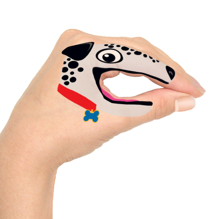 Dalmatian Hand Puppet Temporary Tattoo - IndustryPrint Multi Store