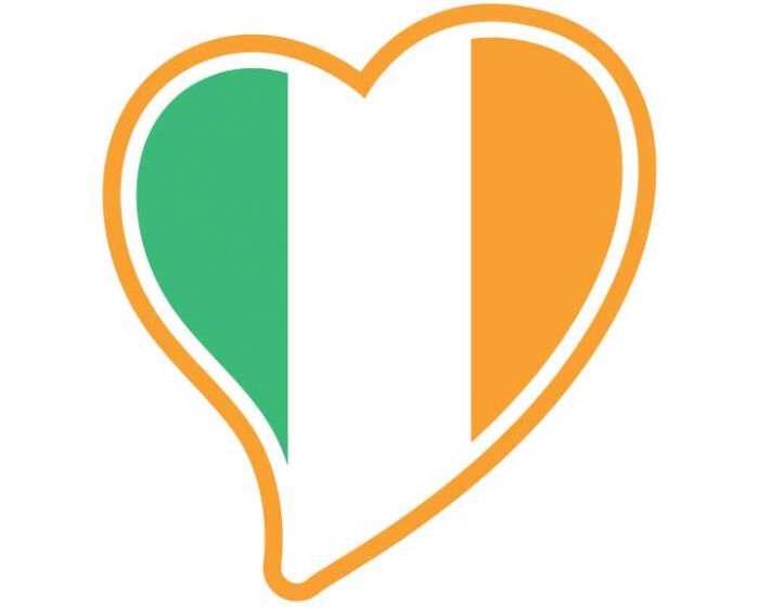 Irish Flag Heart Temporary Tattoo - IndustryPrint Multi Store