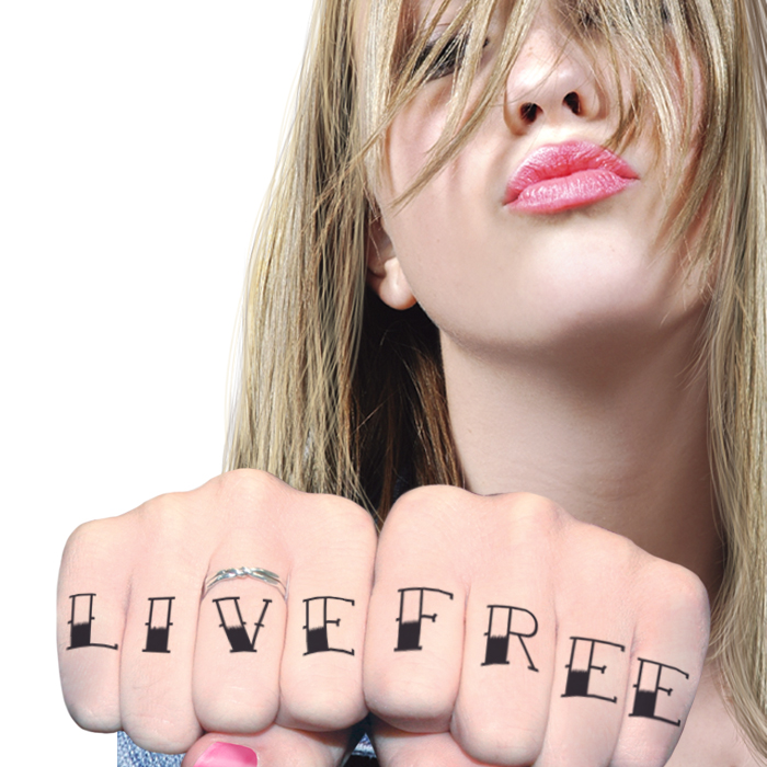 Vintage Lettering Temporary Tattoos - IndustryPrint Multi Store