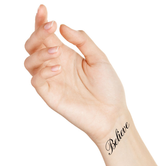 Believe Temporary Tattoo - IndustryPrint Multi Store