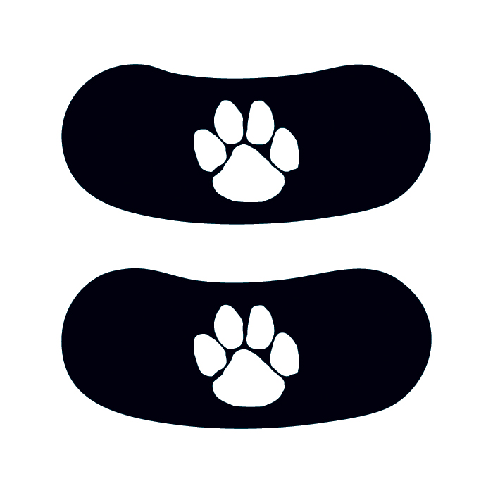 White Paw Eye Black Temporary Tattoo - IndustryPrint Multi Store